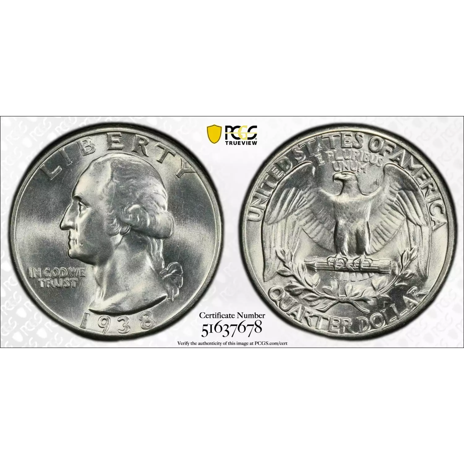 1938 Quarter Dollars Silver Coinage PCGS MS-66 - Lost Dutchman Rare Coins