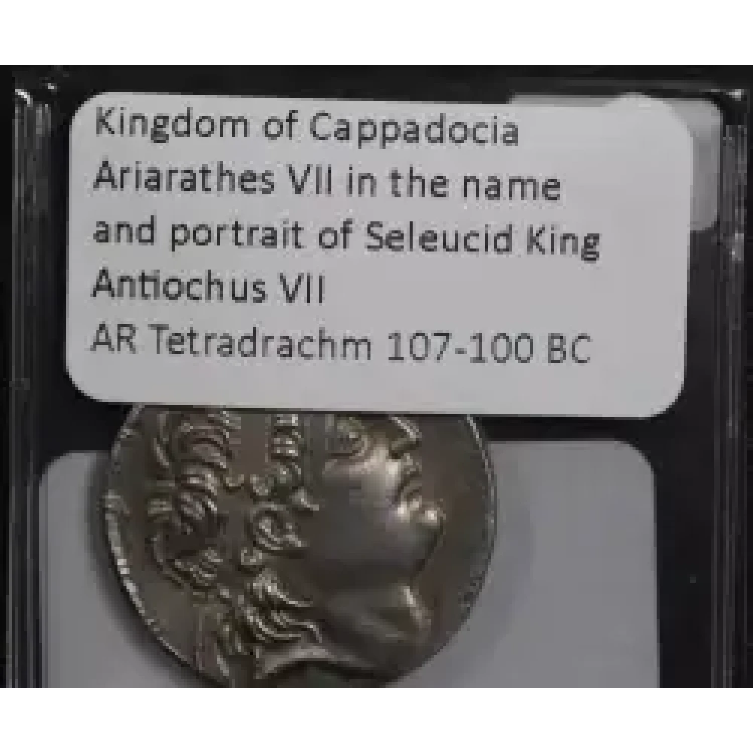 Cappadocia Ariarathes VII AR Tetradrachm 107-100 BC Ancient Greek Coin ...