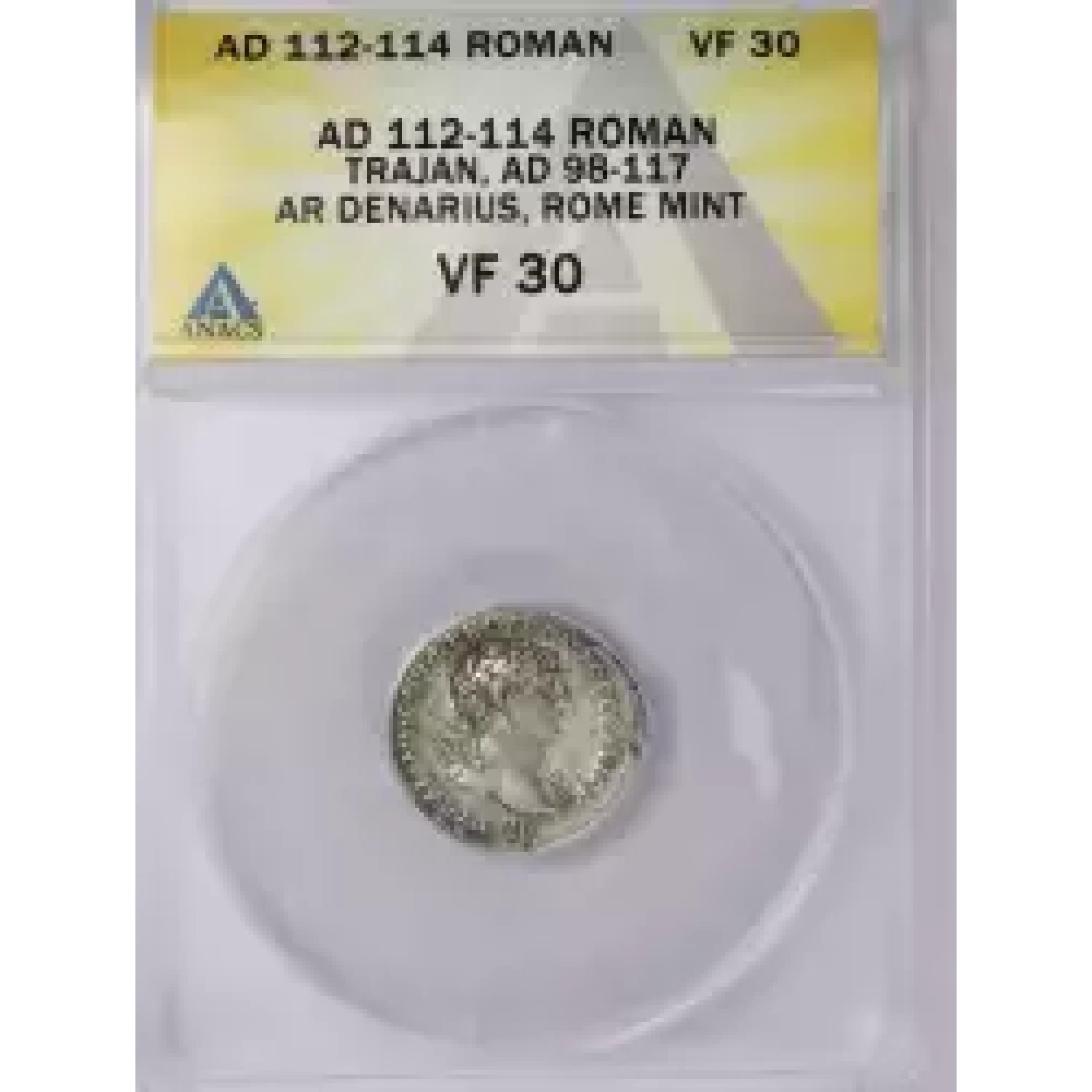 Imperial Trajan AR Denarius 112-114 AD Trajan's father reverse Ancient ...