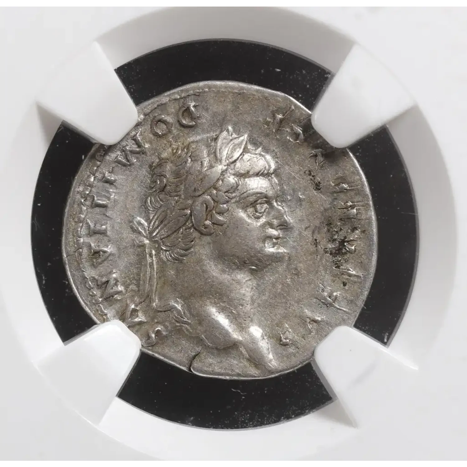 NGC Ch XF Domitian as Caesar AR Denarius 76-7 AD Ancient Roman Coin NGC ...